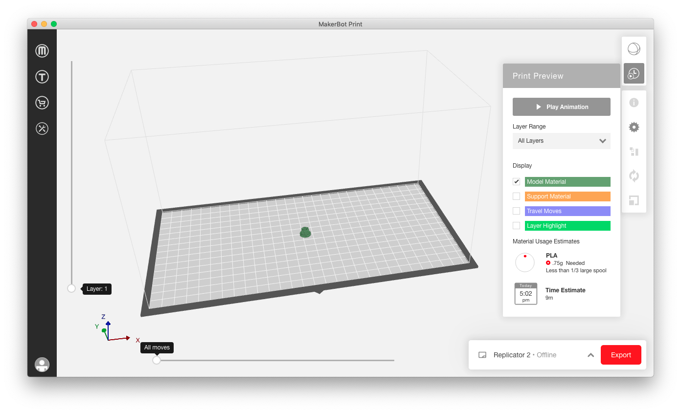 First 3D Print - Projector screen replacement part - Dennis Tsang